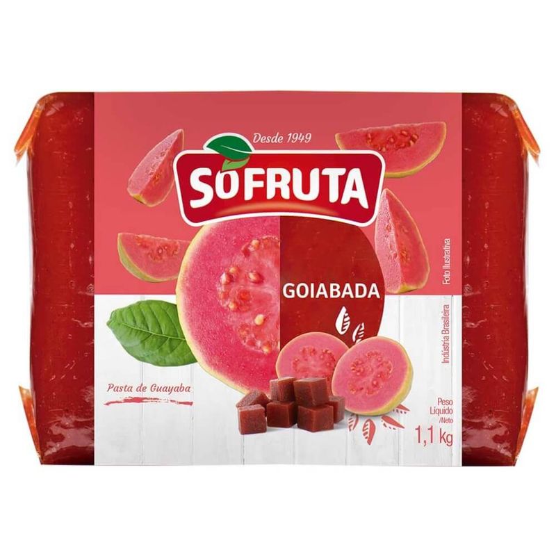 Kit 8 Goiabada Só Fruta Tablete 1,01kg | Coimbra Eletro